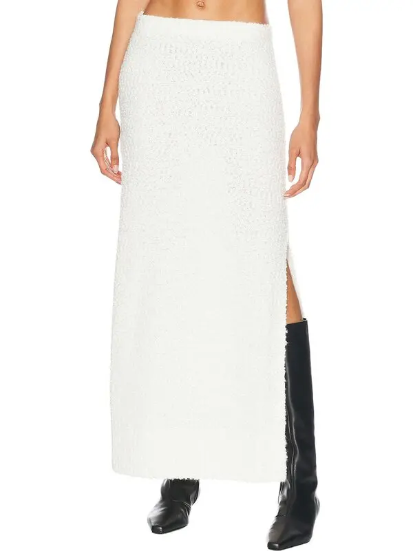Lpa Evan Maxi Knit Skirt - Winter White