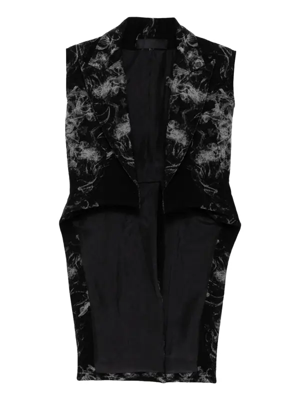 MARC LE BIHAN Graphic-print Blazer - Black