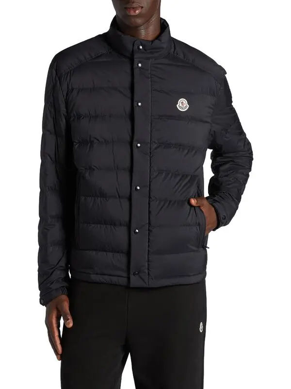 Moncler Channel-quilted Down Jacket - Black