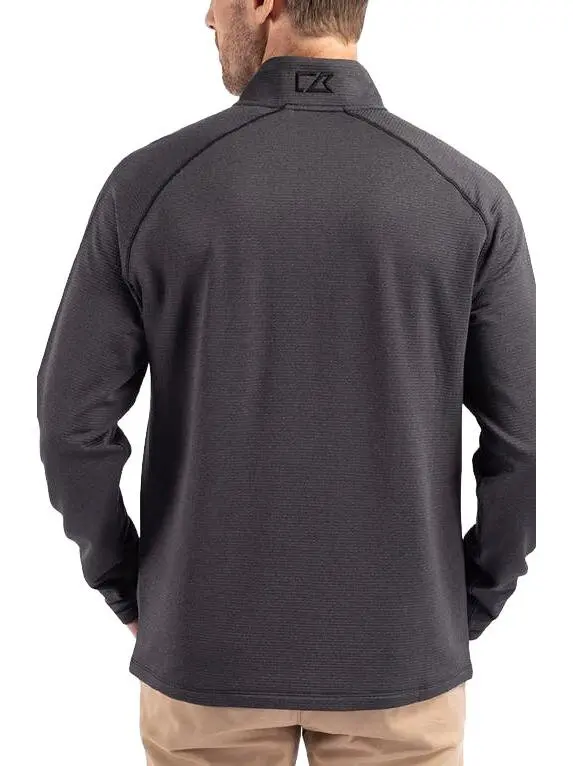 Cutter & Buck Peshastin Fleece Half Zip Pullover - Black Heather