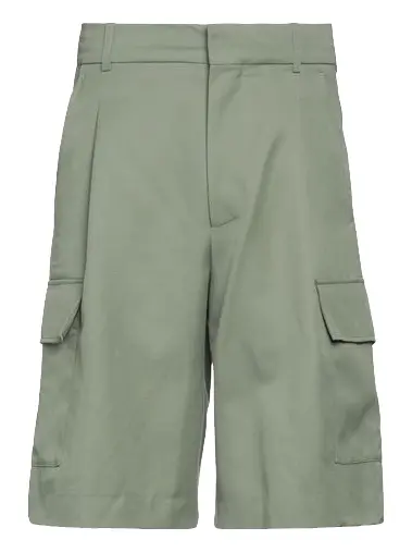 Drole De Monsieur Twill Cargo Shorts - Green