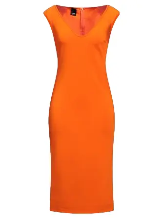 Pinko Midi Bodycon Dress - Orange