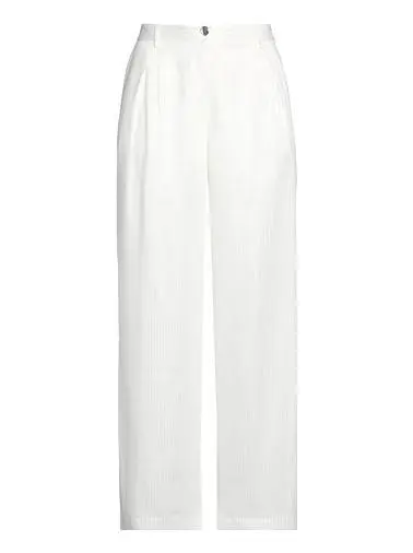 BLUGIRL High-waisted Wide Leg Pants - Off White