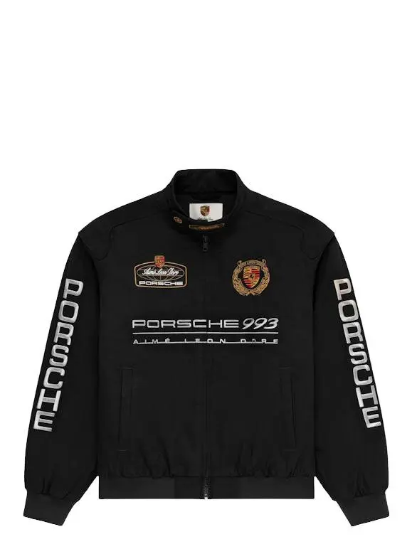 Aimé Leon Dore X Porsche 993 Turbo Racing Jacket - Jet Black