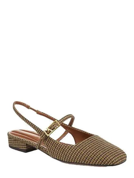 Franco Sarto Destin Slingback Flat - Mustard Brown Multi