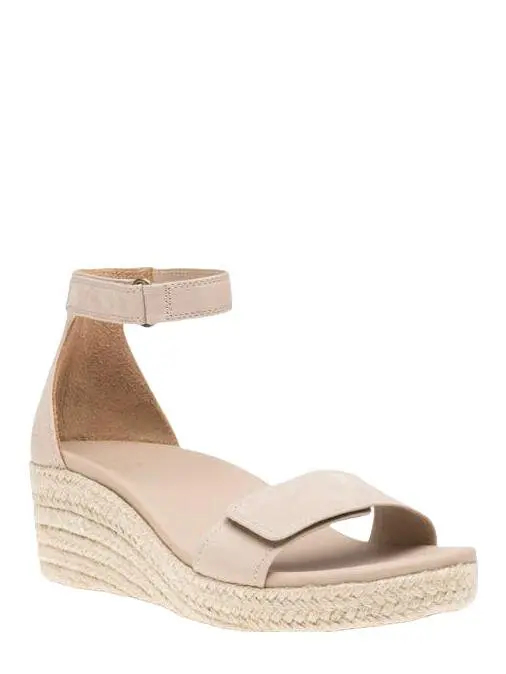 ABEO Riviera Ankle Strap Wedge Sandal - Sand Nubuck - Regular