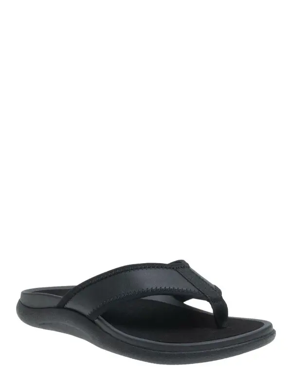 ABEO Laguna Thong Sandal - Black - Metatarsal