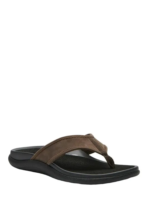 ABEO Laguna Thong Sandal - Brown - Metatarsal
