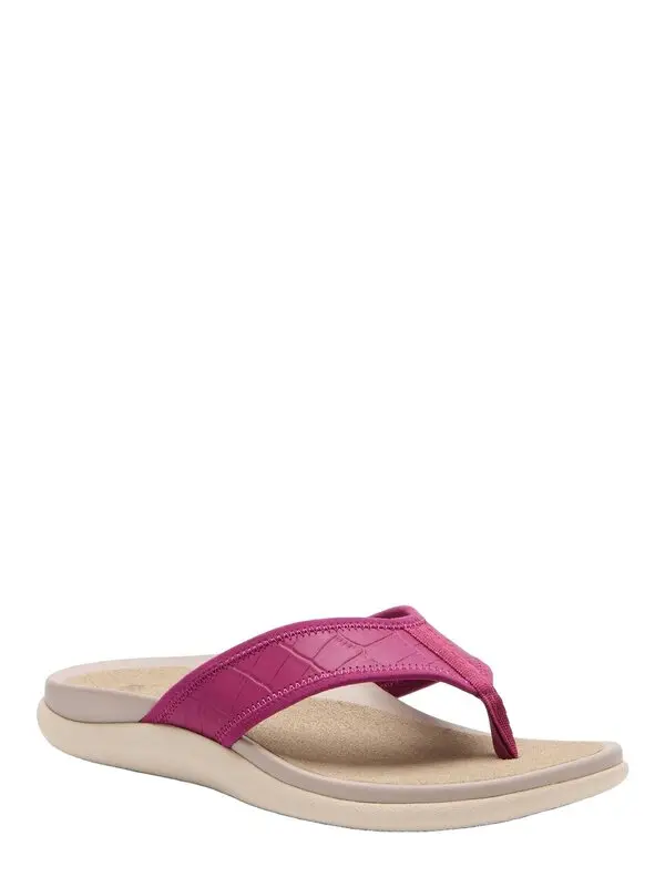 ABEO Laguna Thong Sandal - Raspberry - Metatarsal