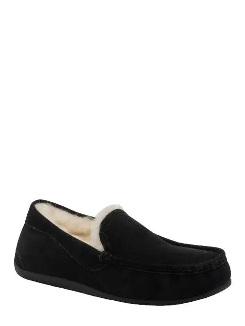ABEO Amble Slipper With Shearling Lining And Removable Orthotics - Black