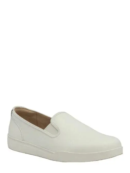 ABEO Encore Slip-on Sneakers - White Leather - Regular