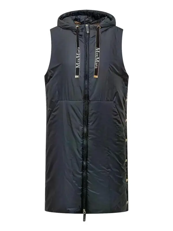 Max Mara Water-repellent Canvas Gilet - Black