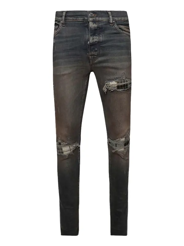 Amiri Plaid Mx1 Jeans - Dark Indigo