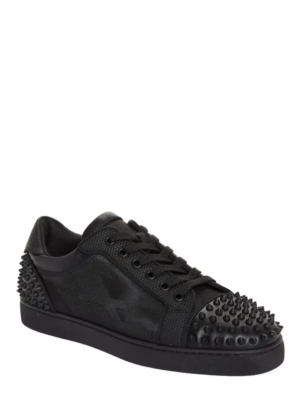 CHRISTIAN LOUBOUTIN Seavaste 2 Orlato Flat Sneaker - Black/ Black Matte