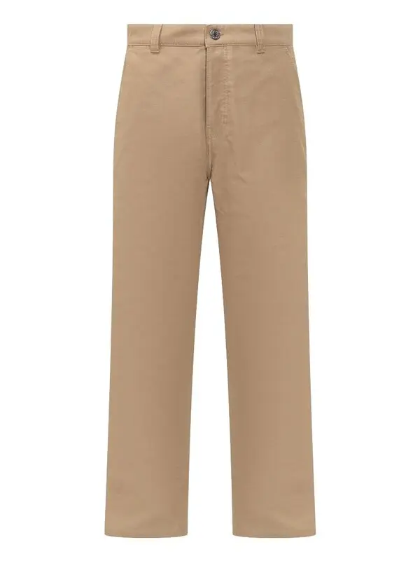Ami Straight-leg Worker Pants - Beige