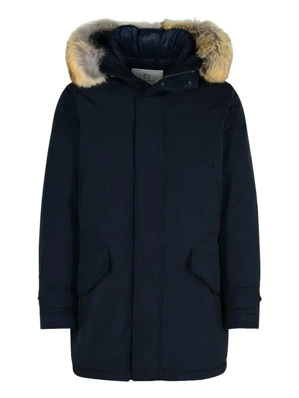 Woolrich Polar Cotton Blend Parka - Blue