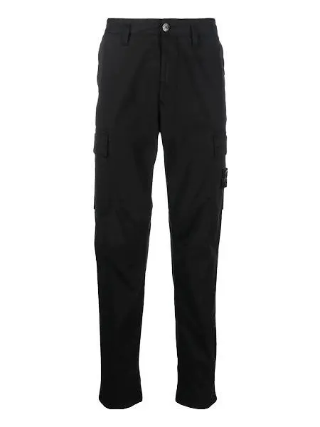 Stone Island Regular Tapered Trousers - Black