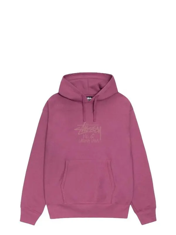 StÜssy Laguna Usa Hoodie - Berry