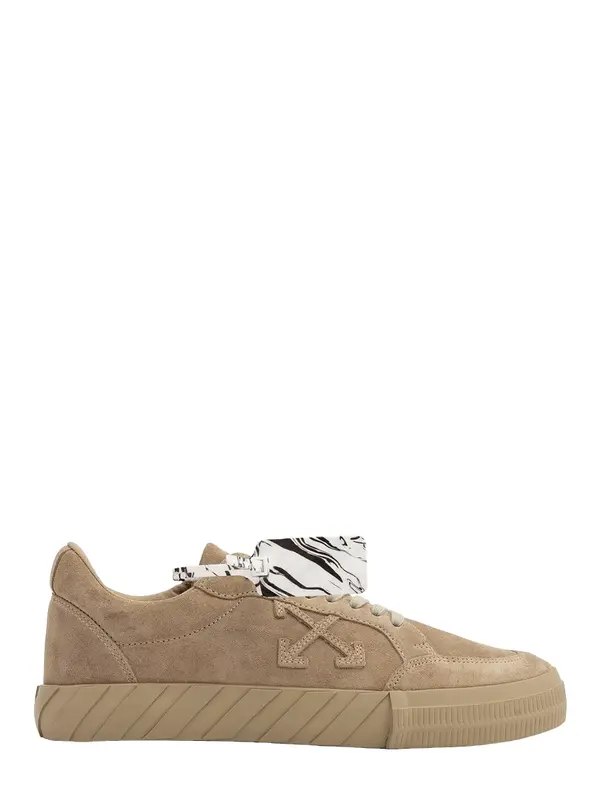 Off-White Vulc Low Suede Sneakers - Beige