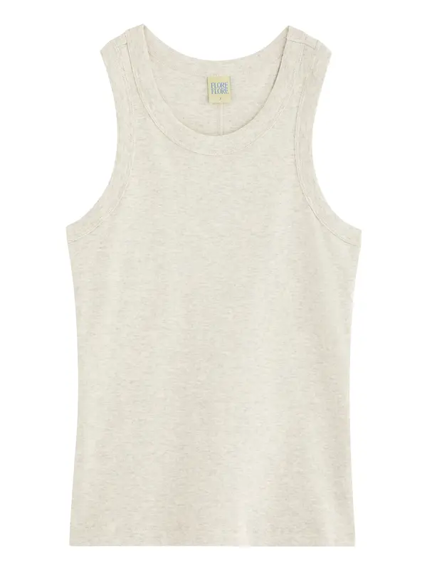 FLORE FLORE Hannah Cotton Tank - Grey