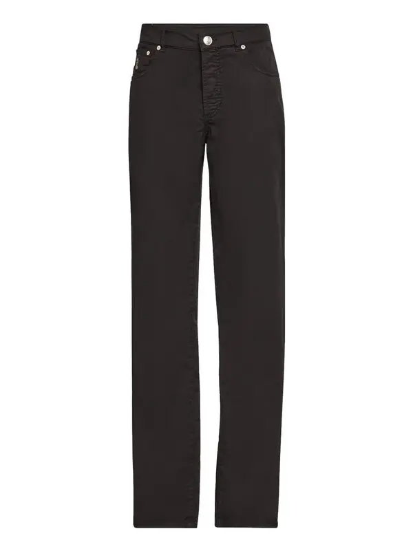 Brunello Cucinelli Slim Five-pocket Pants - Black