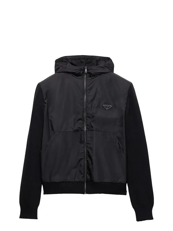 Prada Cashmere-wool Hooded Sweater - Black