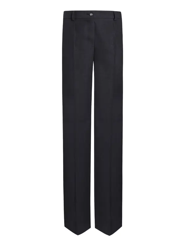 Dolce & Gabbana Flared Woolen Pants - Grey