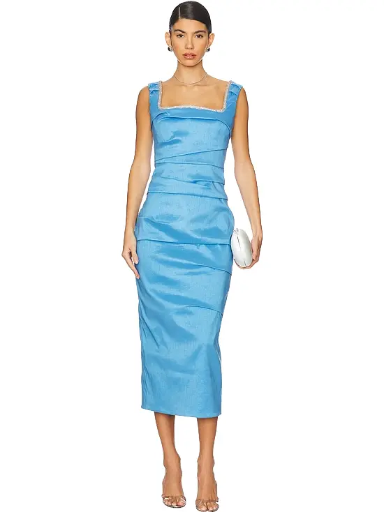 Rachel Gilbert Onyx Dress - Marina Blue