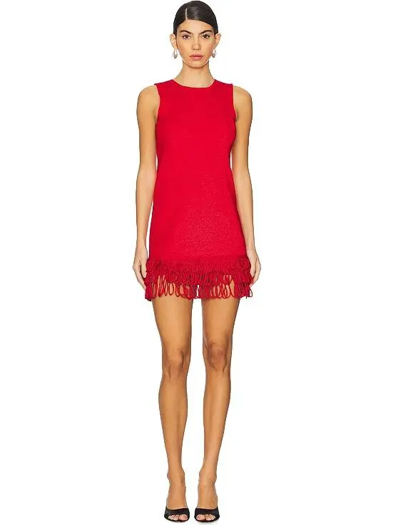 SIMONMILLER Albers Knit Mini Dress - Lucky Red