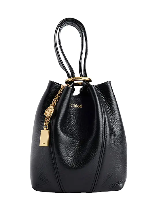 Chloé Spin Large Leather Tote - Black