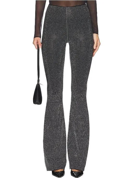 Good American Crystal Pull On Flare Leggings In . Also - Black