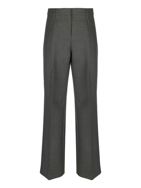 Burberry Straight-cut Tailored Trousers - Grey
