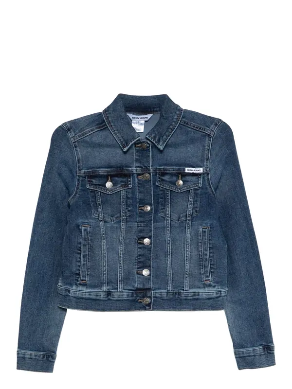 Dkny Denim Trucker Jacket - Blue