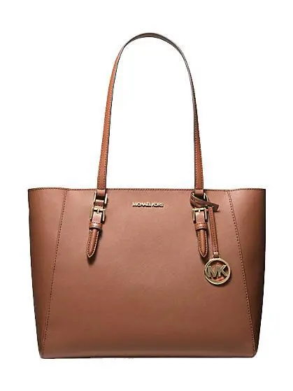 Michael Kors Charlotte Large Saffiano Leather 3-in-1 Tote Bag - Brown
