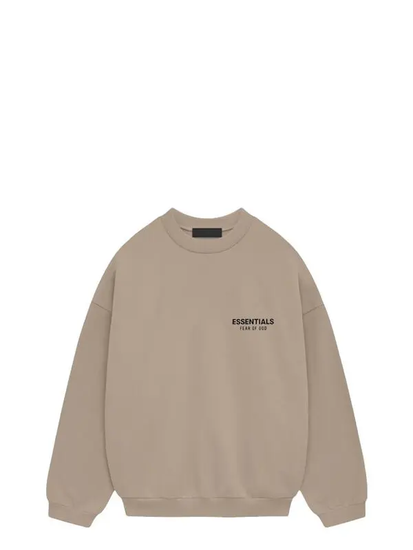 Fear Of God Essentials Fleece Crewneck Sweatshirt - Desert Sand