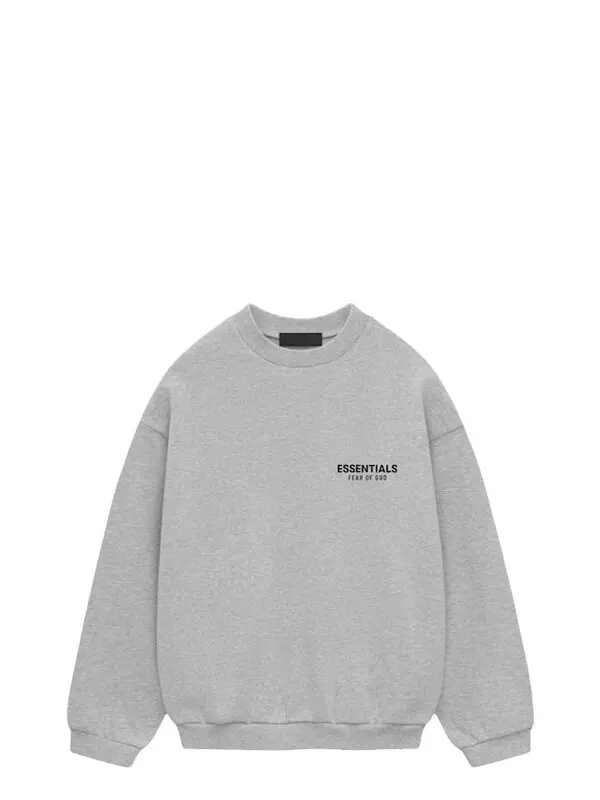 Fear Of God Essentials Fleece Crewneck Sweatshirt - Light Heather Gray