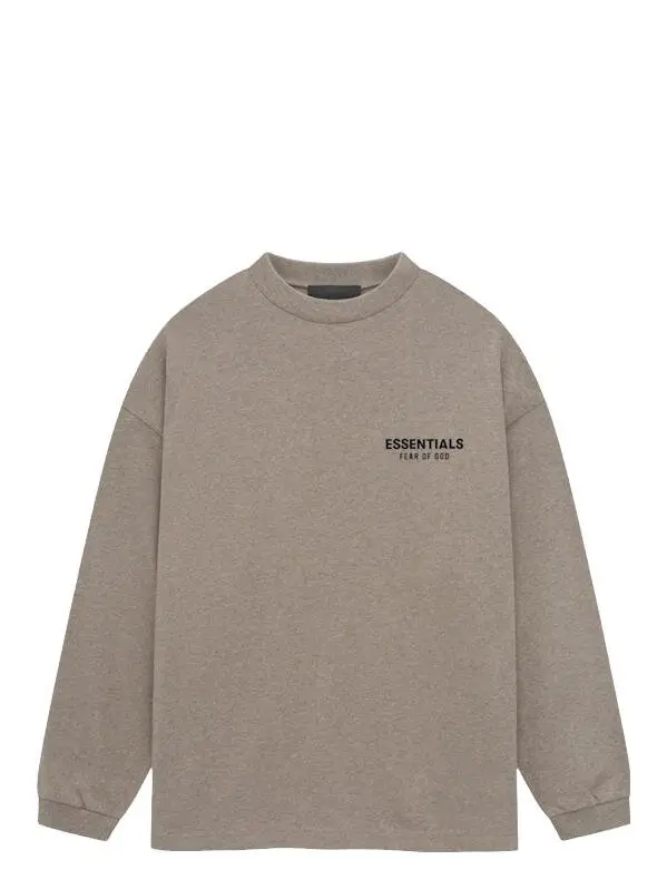 Fear Of God Essentials Jersey Long Sleeve T-shirt - Heather Gray
