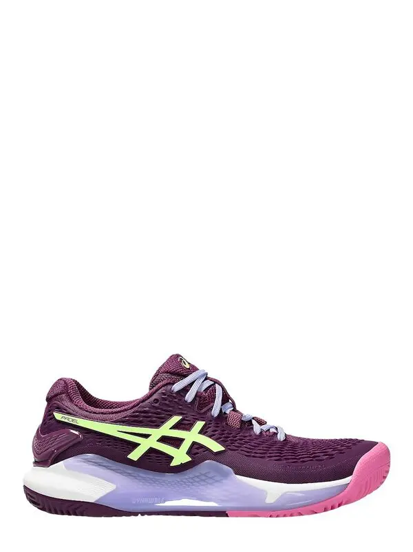 Asics Gel-resolution 9 Padel Sneakers - Deep Mauve/lime Green