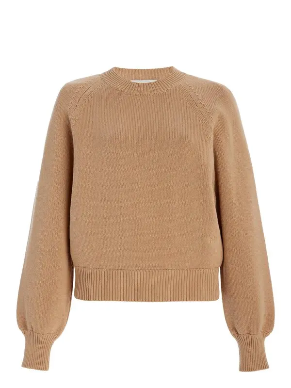 HIGH SPORT Exclusive Lara Cotton Sweater - Brown