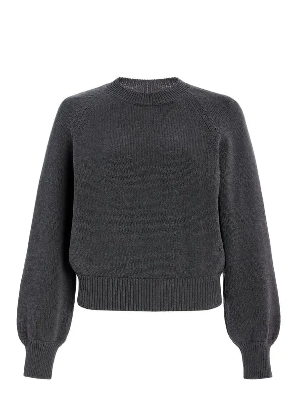HIGH SPORT Lara Cotton Sweater - Grey