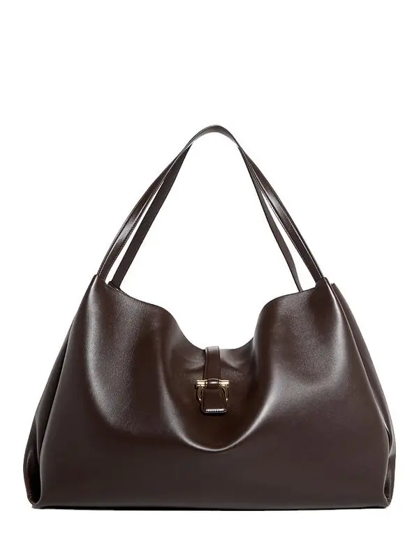 FERRAGAMO X-large New Line Leather Tote - Testa Di M
