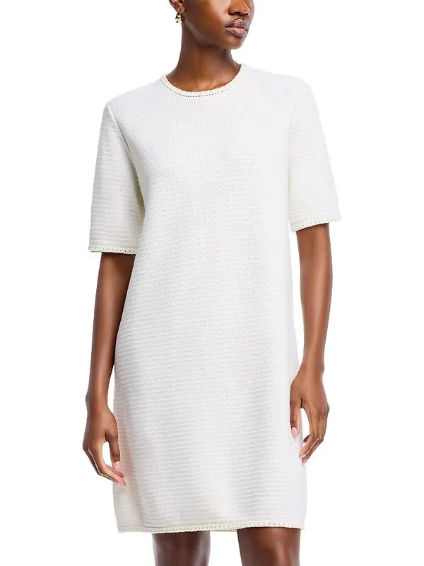 Fabiana Filippi Knit Shift Dress - Beige Over