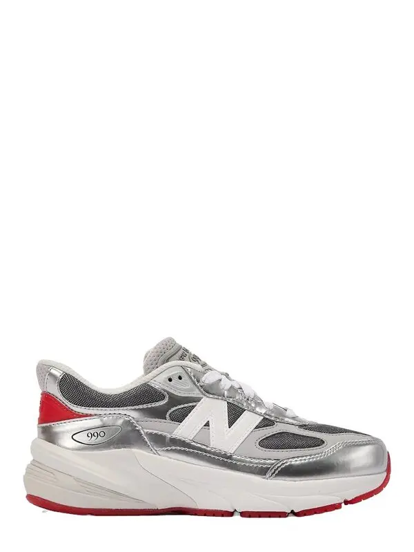 NEW BALANCE 990v6 Dtlr Tinsel Sneakers - Silver/red/white