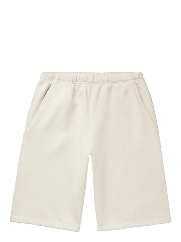 LES TIEN Utility Straight-leg Cotton-jersey Shorts - Neutrals