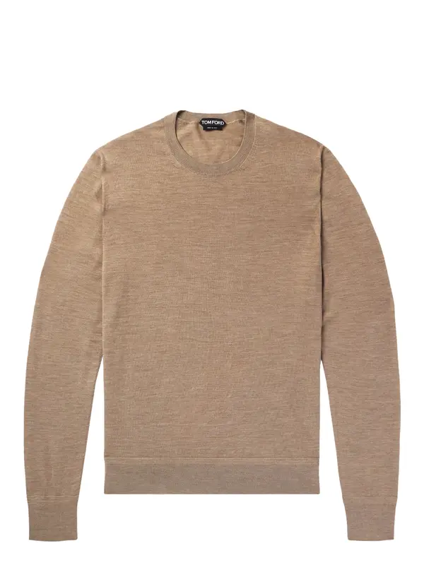 TOM FORD Slim-fit Wool Sweater - Neutrals