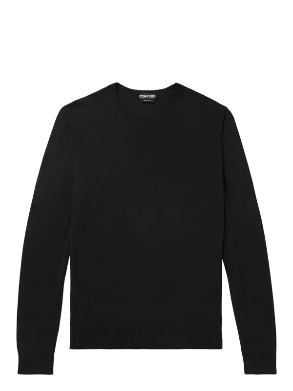 TOM FORD Slim-fit Wool Sweater - Black