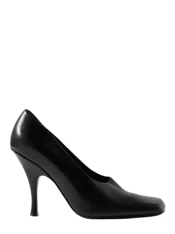 Khaite Eva Leather Pumps - Black