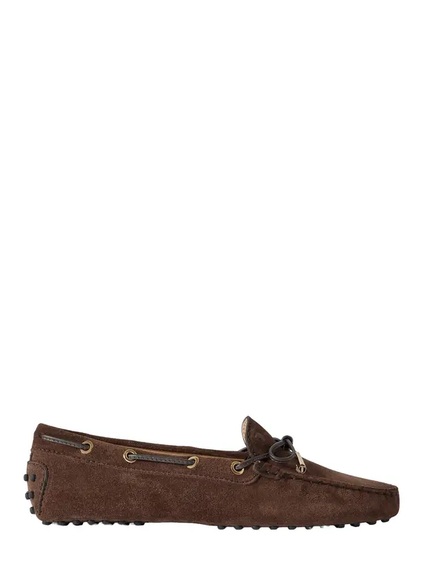 TOD'S Gommino Suede Loafers - Brown