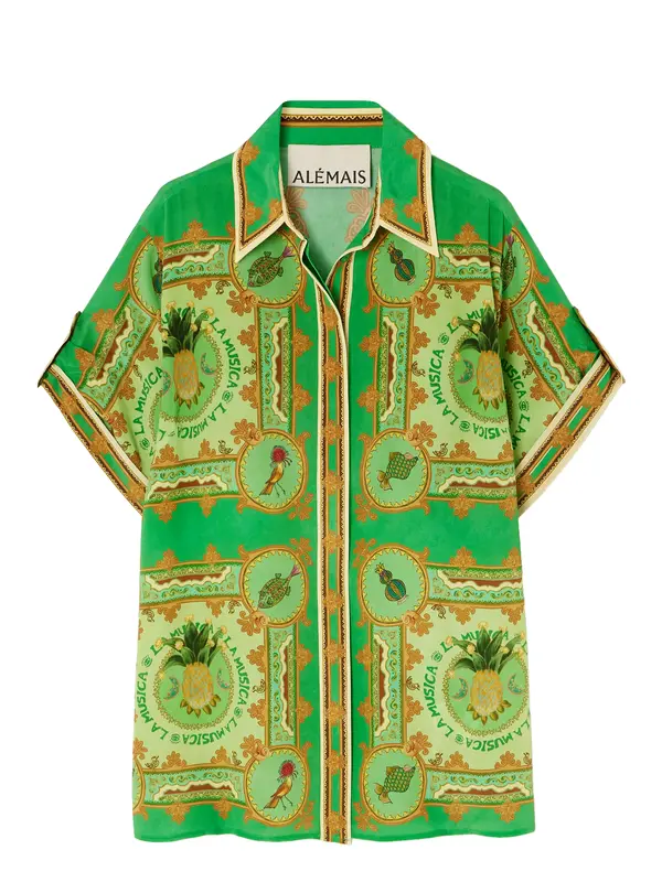 ALEMAIS La Musica Printed Shirt - Green
