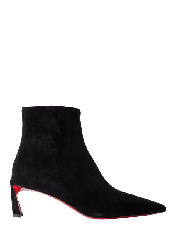 CHRISTIAN LOUBOUTIN Condora 55 Suede Ankle Boots - Black